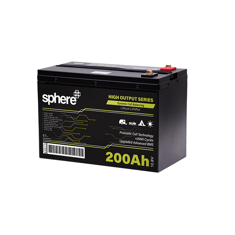Sphere Hi-Output 12V 200AH Lithium Rechargeable Prismatic Battery ...