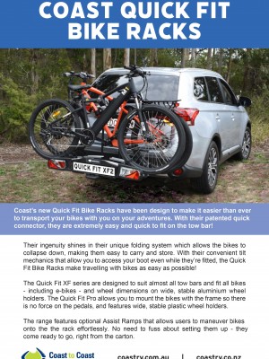 Quick Fit Bike Racks - Coast to Coast RV